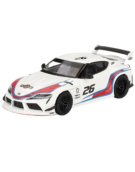 TSM Model GR Supra LB Works 26 White Martini Racing Limited Edition to 3600 Pieces Worldwide 1/64 Diecast Model Car by True