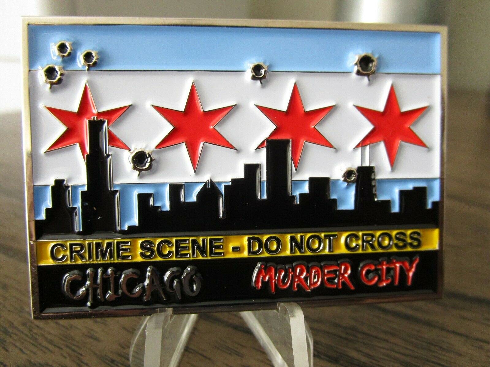 Chicago Police Department CPD Grim Reaper Help Wanted Murder City Challenge Coin