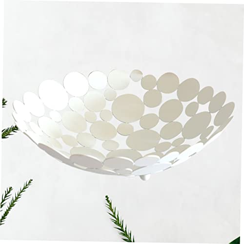 Cabilock wedding decor Decorative Fruit Bowl fruit plate decorative Metal Bowl cupcake stand fruit and vegetable basket black food containers vegetable fruit holder Stainless steel dessert