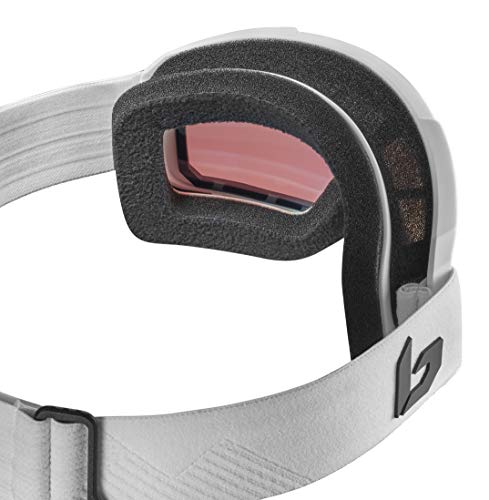 Bolle Maddox White Corp Matte/Vermillon Gun Cat.2 | Medium-Large - Snow Goggles Unisex-Adult