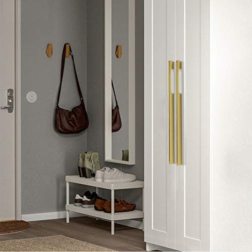 cabinet handles,drawer handles,dresser knobs,2 Pcs Kitchen Drawer Pull Handles Cupboard Door Knobs and Handles Hardware Knobs and Handles Pull Handles for Kitchen Cupboards Brushed Gold(Hole Distance