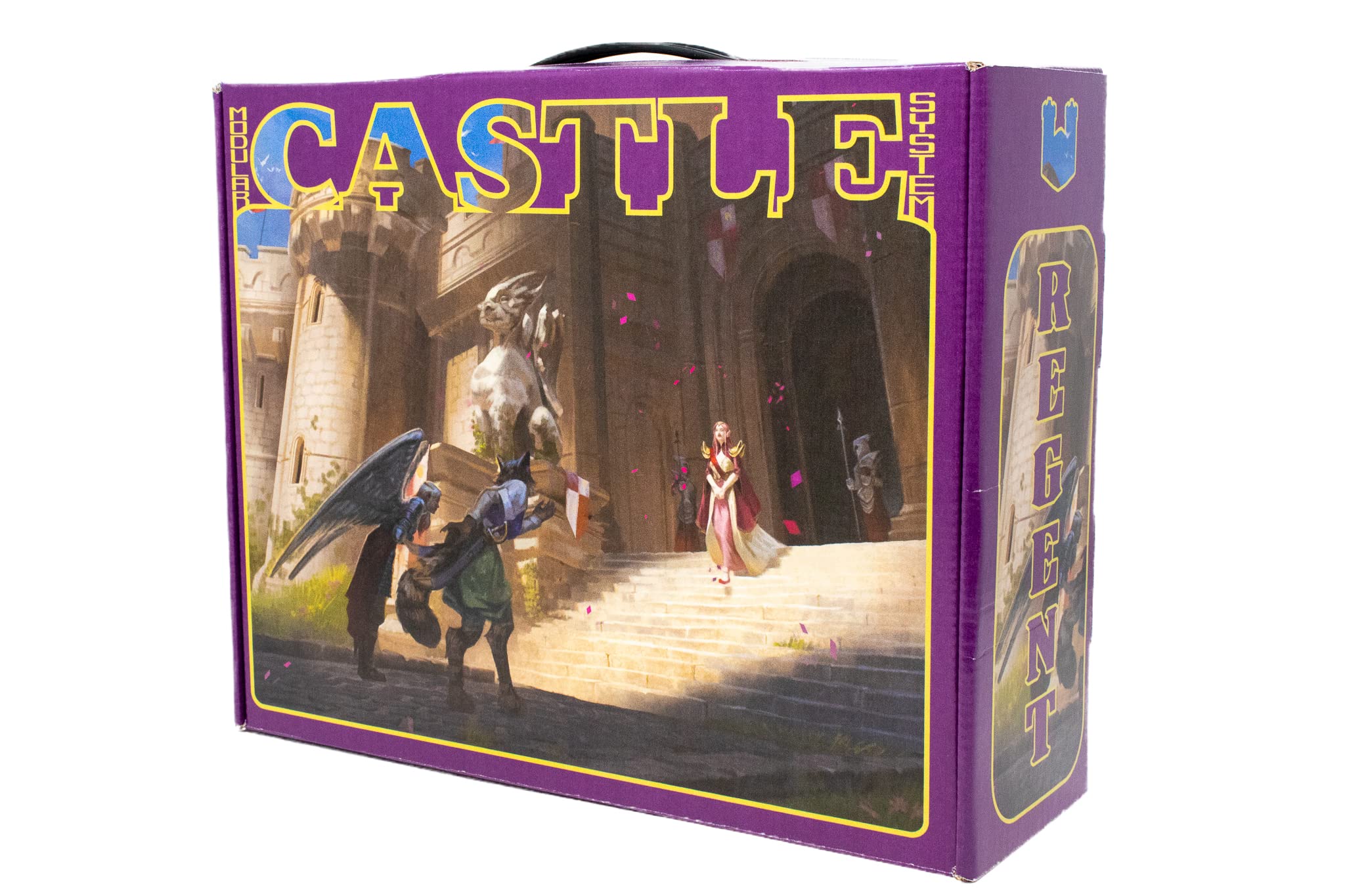 Regent Castle Set - Mini Dungeon Castle Terrain for RPGs, Dungeons & Dragons (DND), Pathfinder, War Gaming, and More! by DCD (316+pcs, 14sqft, 48areas)