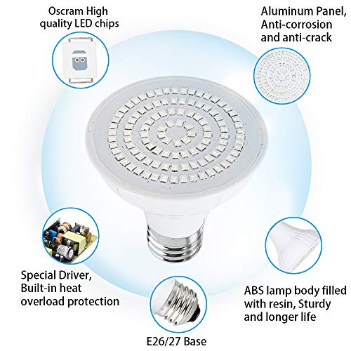 COOLWEST 120V LED Spa Lights Bulb 12W RGB Multi Color LED Spa Light with Remote for Most Spa Fixture Hot Tub Spa Inground Pool Bulb Replacement Bulb E26 Base