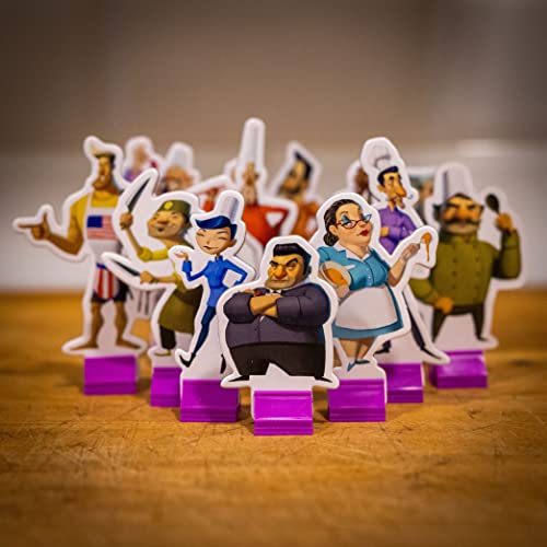 Gap Closer Games | Rival Restaurants | Strategy Board Game | Set Collection Game | 2 to 6 Players | Ages 10+ | 45+ Minutes