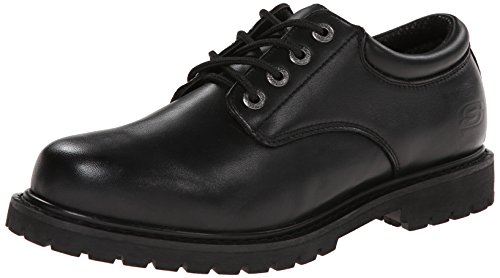 Skechers Men's Cottonwood Elks Work Shoe, Black, 10 3E US