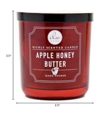 Dw Home Apple Honey Butter Richly Scented Candle Small Single Wick Hand Poured 4 Oz