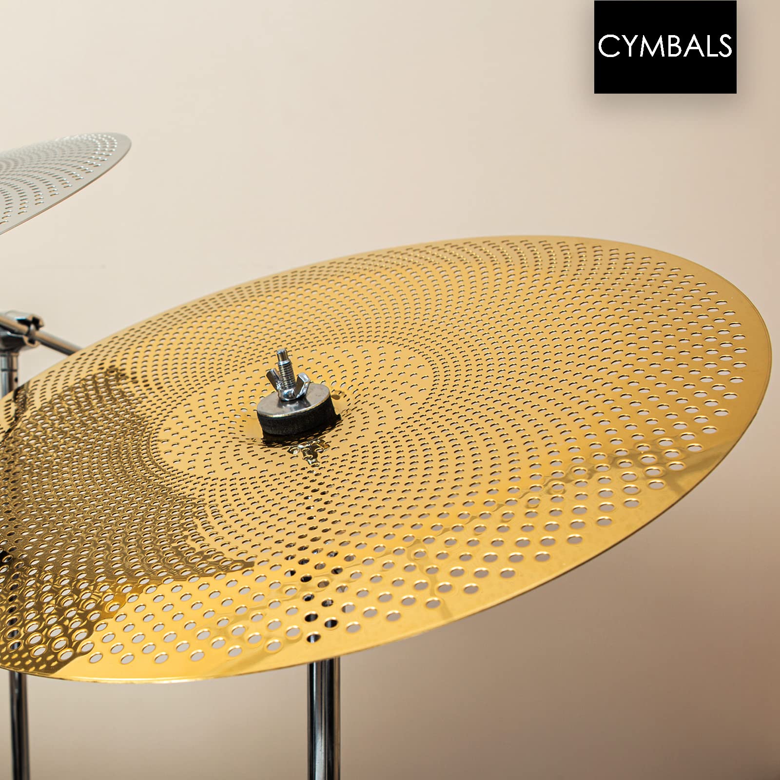 Low Volume China Cymbal, 16 inches Practice China Cymbal, Quiet China Cymbal (16″, Silver)