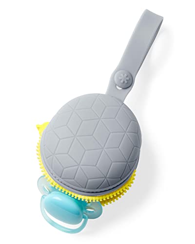 Skip Hop Silicone Pacifier Holder, Grab & Go, Grey