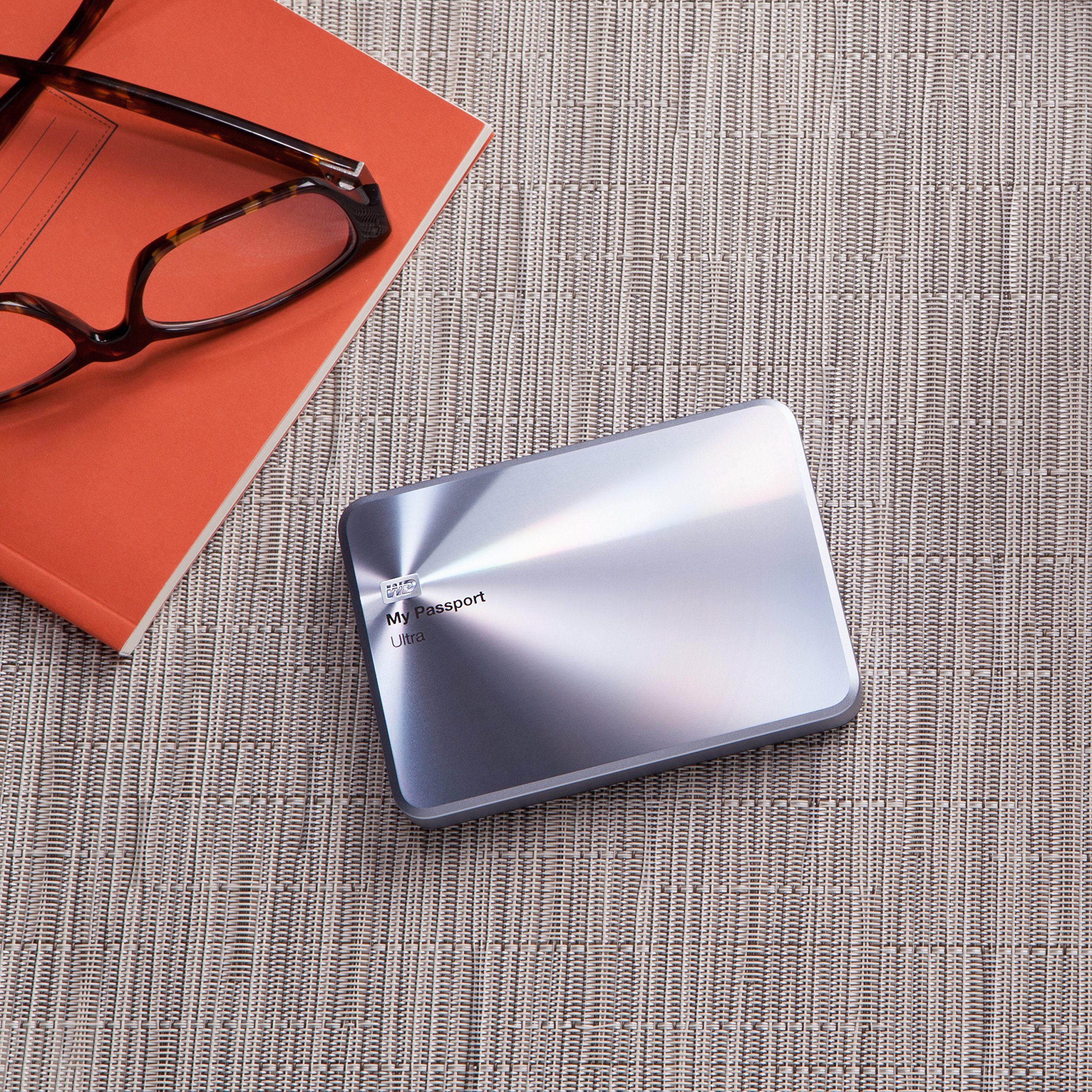WD 2TB Silver My Passport Ultra Metal Edition Portable External Hard Drive - USB 3.0 - WDBEZW0020BSL-NESN