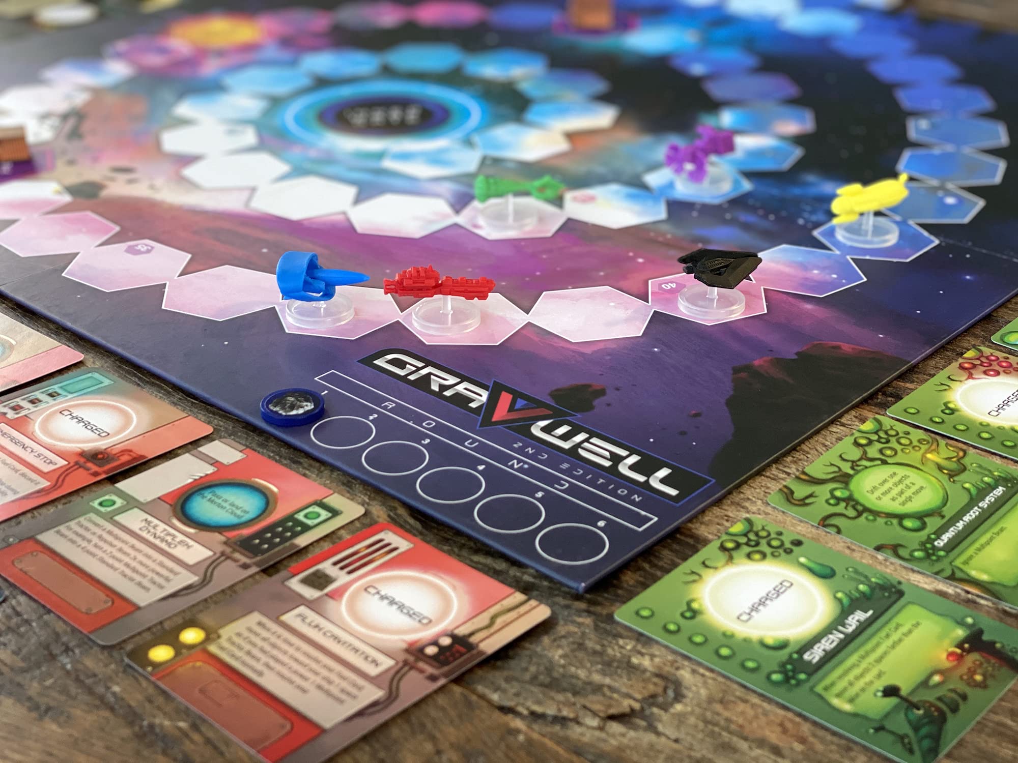 Renegade Game Studios Gravwell 2nd Edition, Escape a Black Hole, 2-6 players, Ages 10+, Playing time 30-45 minutes