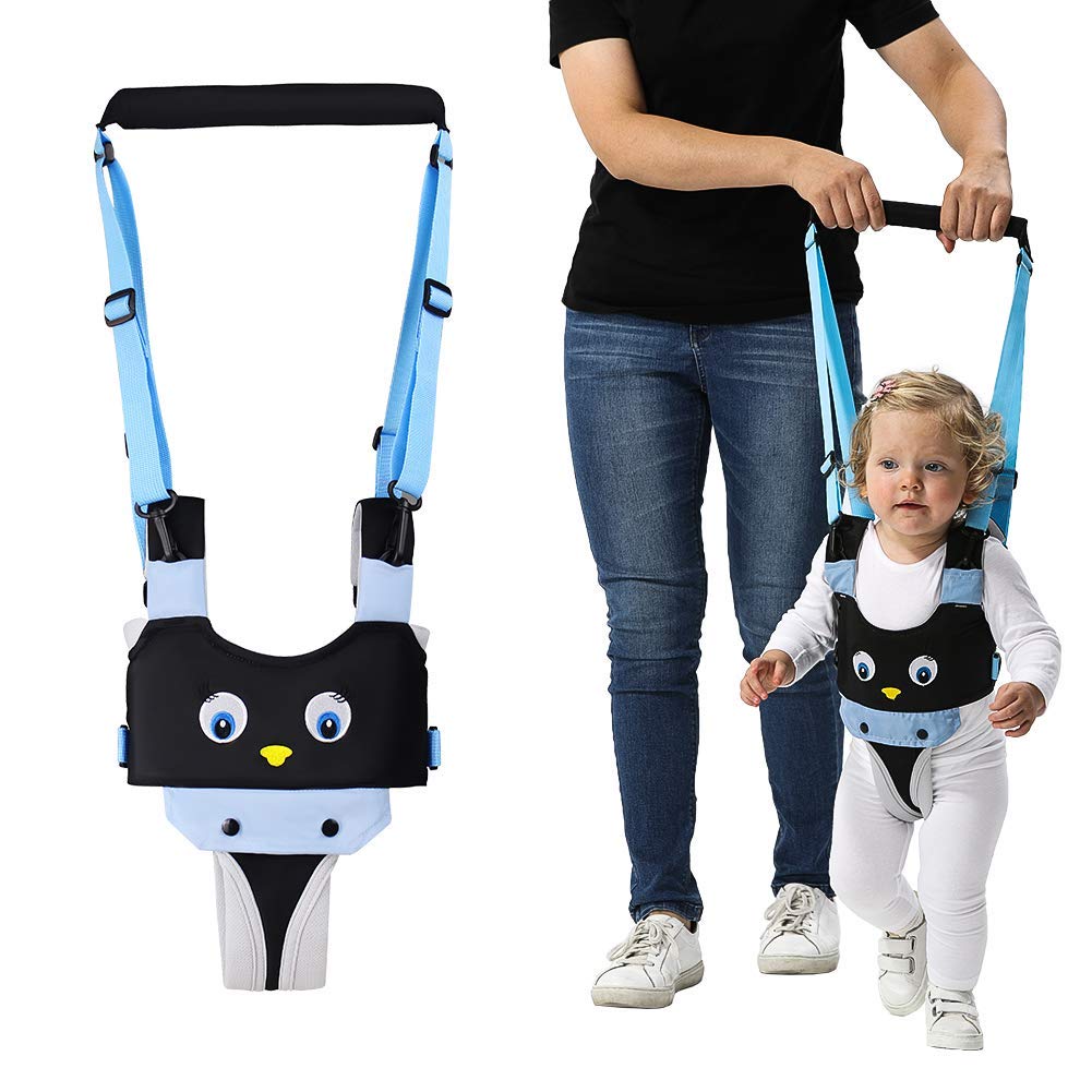 Baby Walker,Walking Handheld Babies Harness Adjustable,Child Activity Toddler Walking Assistant-Help Baby Walk-Pulling and Lifting Dual Use-for 8-24 Month Baby(Blue)