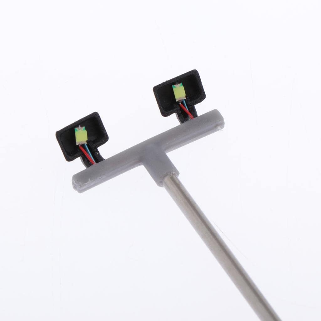 BESSTUUP 20Pcs 1:87 Model Miniature Garden Train Lights HO Scale Accessory 12cm