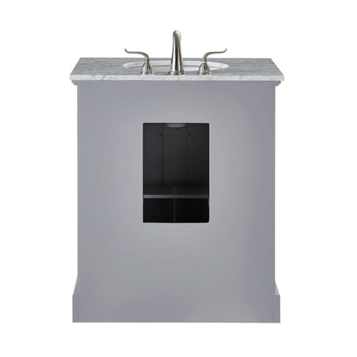 Elegant Kitchen and Bath 30 inch Single Bathroom Vanity Cabinet Set - Light Grey