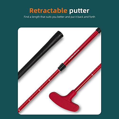 BESSTUUP 2Pcs Kids Putter Golf Putter with Scale Youth Junior Golf Putter Two Way