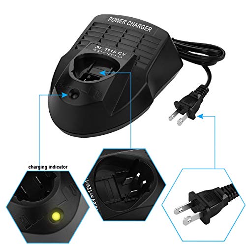 Battery Charger for Bosch 10.8V-12V AL1115CV BC430 BC430A BC330 DR12-LI GDB12V-15 GSB12-2-LI GRO12V-34 US Plug