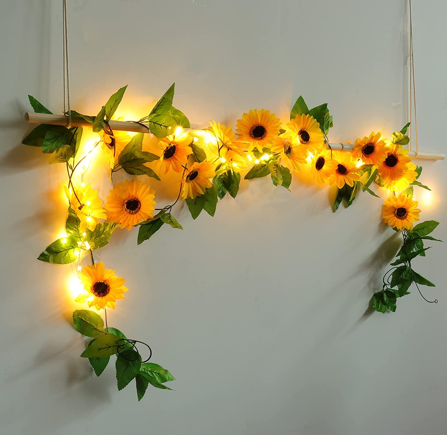 Beferr 30pcs Artificial Fabric Sunflower Heads 4.1" Silk Yellow Sunflower for Home Garden Craft DIY Art Wedding Party Decor