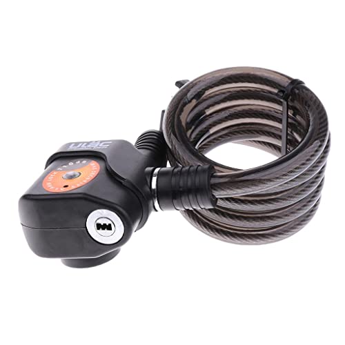 BESSTUUP Bike Alarm Cable Lock with Safety Keys for Cycling MTB