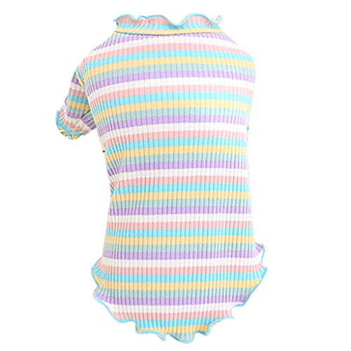 Dog Sweaters for Large Dogs Girl Puppy Shirt Cat Dog Rainbow Pet Winter Pajamas T-Shirt Cute Vest Pet Clothes