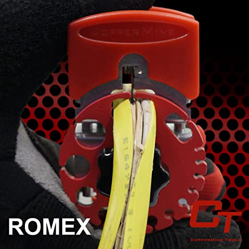 CopperMine Versatile Wire Stripper Tool Handheld Copper Wire Stripping Machine Compact & Portable Cable Wire Stripper to Use On-The-Go