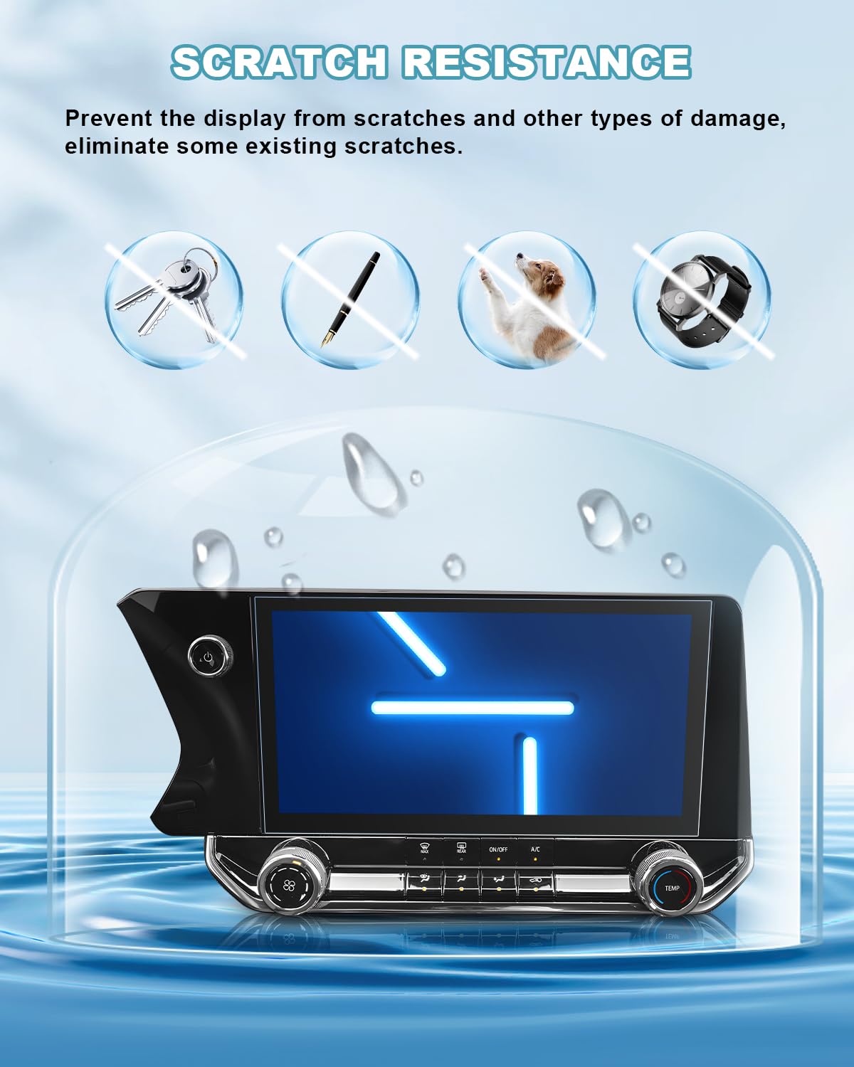 CDEFG 2PCS Plastic Screen Protector for 2021 Ford Edge 12 Inch Touch Screen Protector Foils Infotainment Navigation Display Screen Guard Protective Film PET Plastic