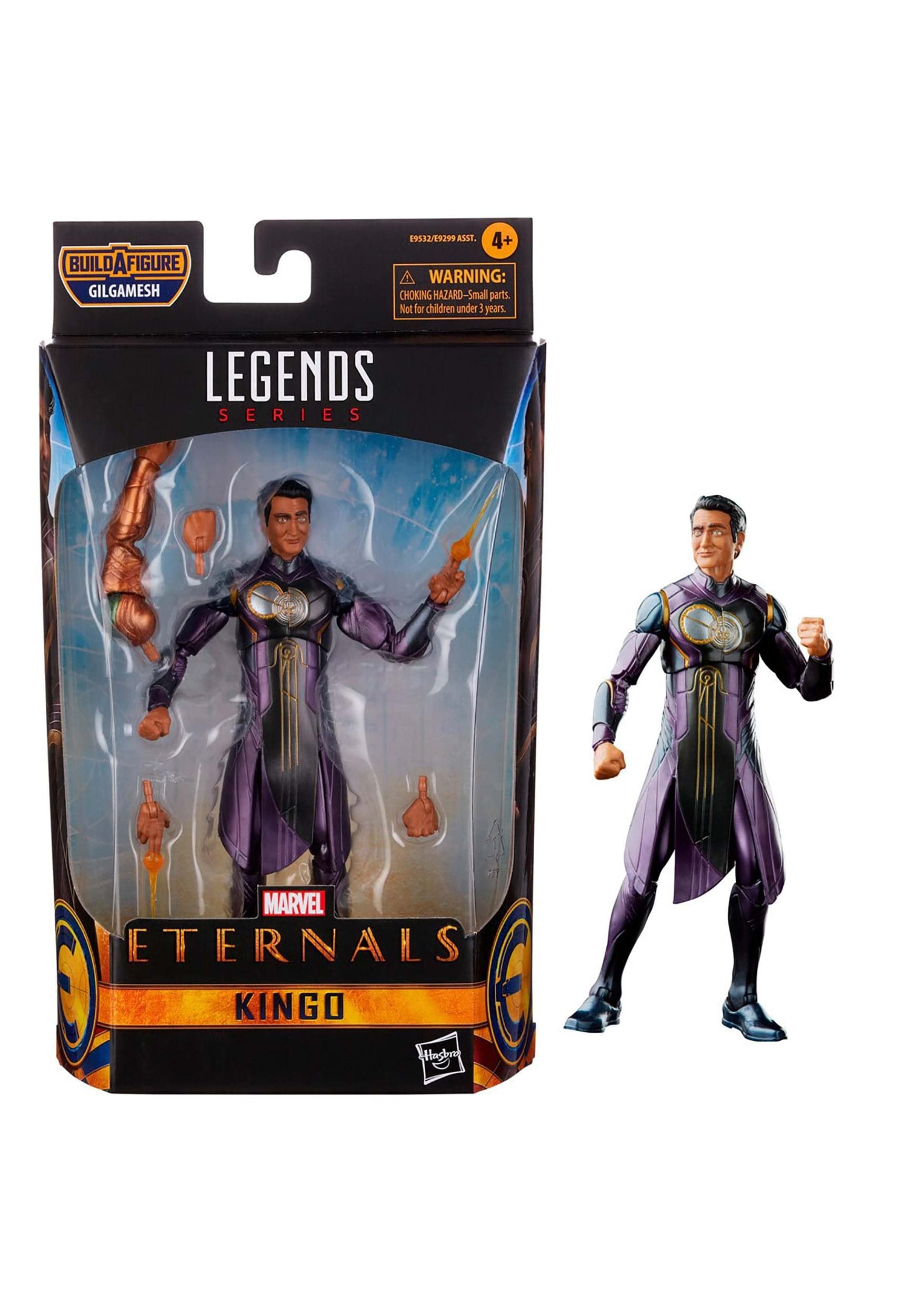Marvel Hasbro Legends Series The Eternals 6-Inch Action Figure Toy Kingo, Movie-Inspired Design, Includes 4 Accessories, Ages 4 and Up