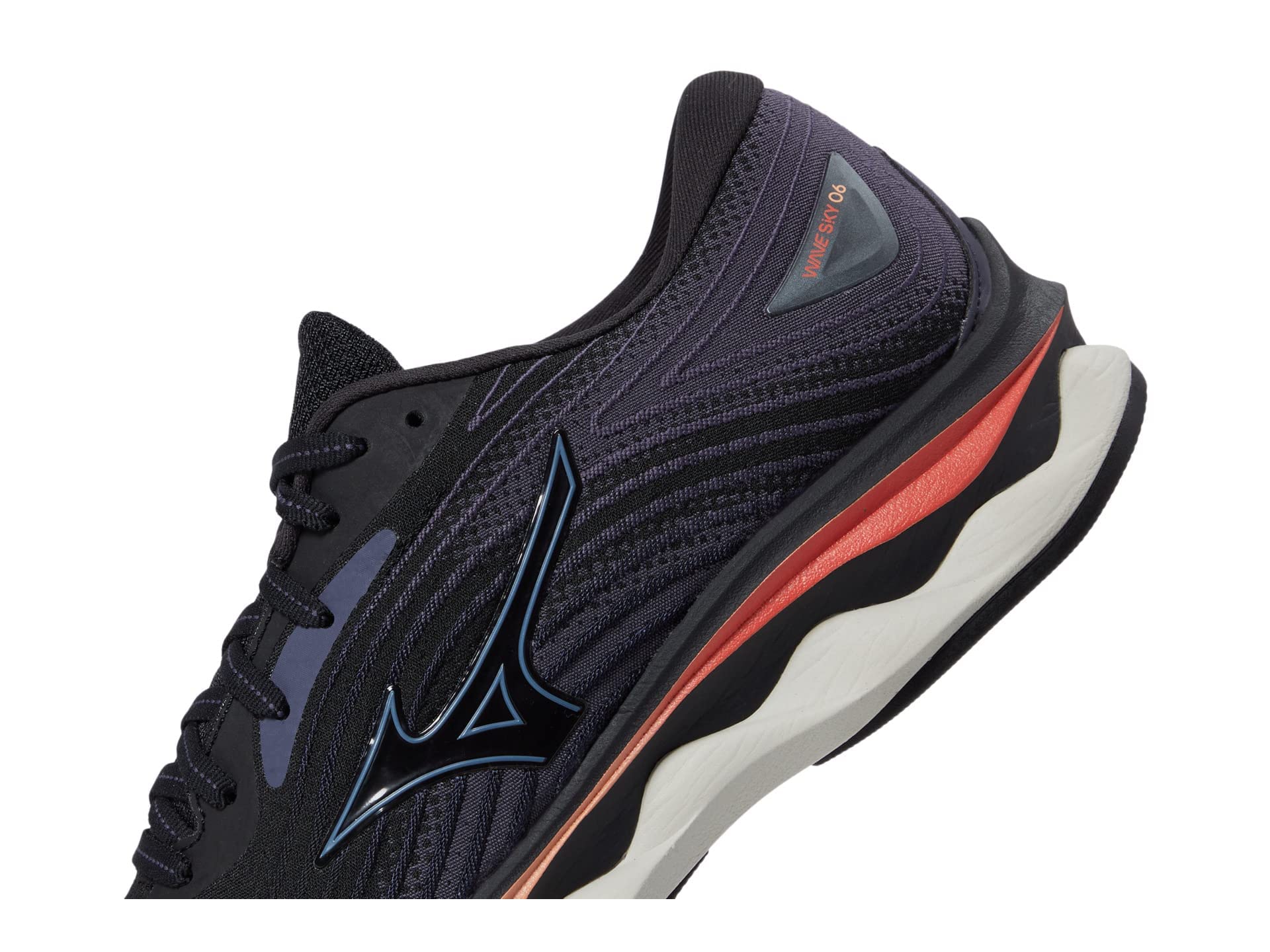 Mizuno womens Wave Sky 6 Running Shoe, Black-quicksilver, 8.5 US