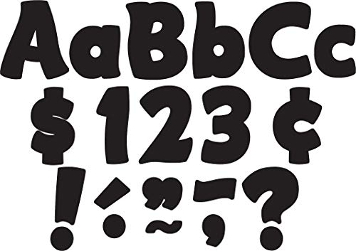 Teacher Created Resources Black Funtastic 4" Letters Combo Pack (TCR5453)