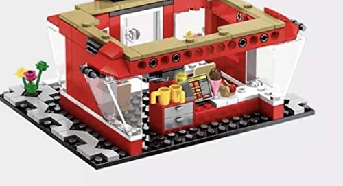 General Jim's City Street Creator Modular Building Blocks Sister Karen’s Fried Chicken Restaurant 282 Piece Toy Bricks Set MOC City Building for Teens and Adults