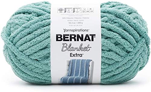 Bernat Blanket Extra Blanket Yarn Jumbo Gauge 2-Pack 100% Polyester (Light Teal)