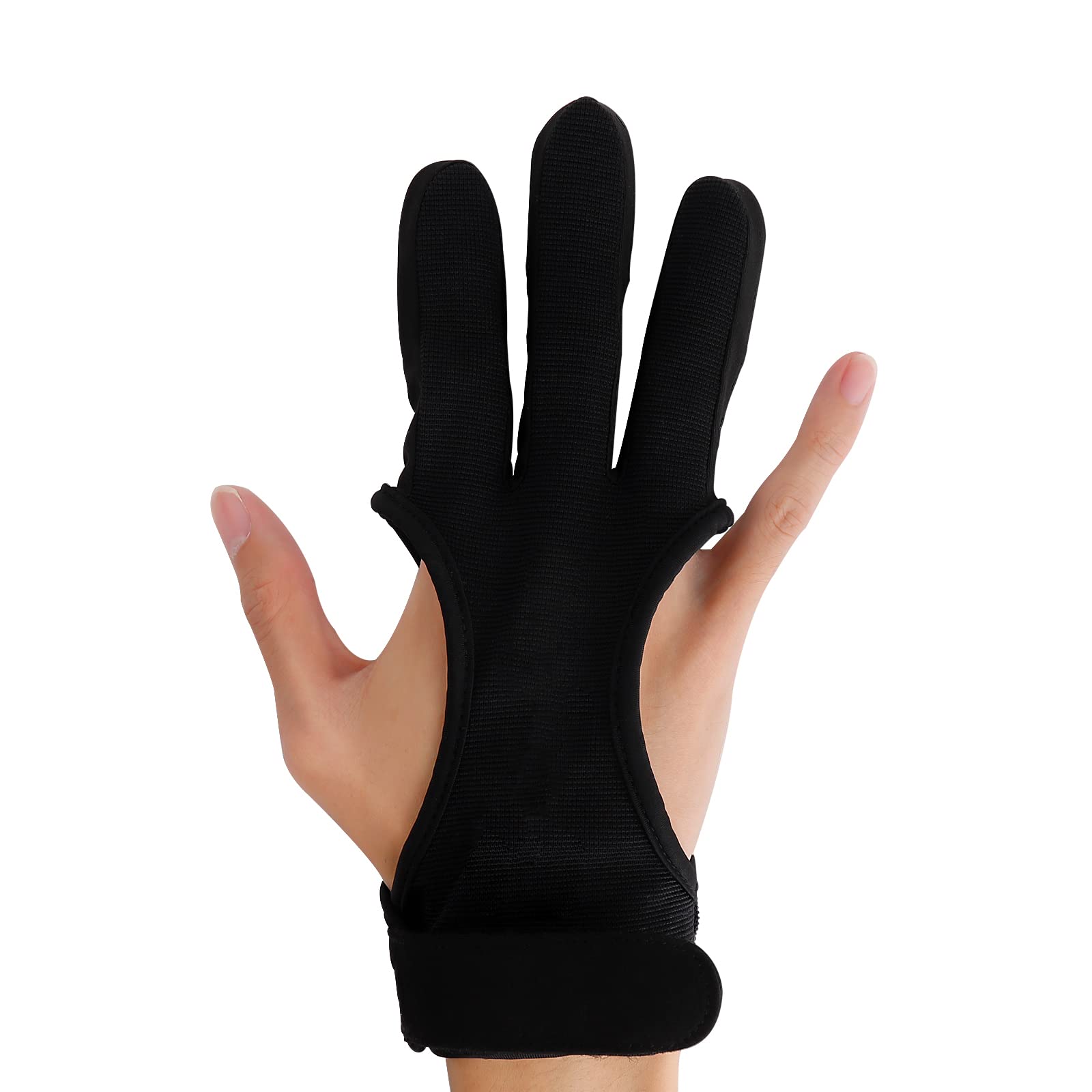 Archery Gloves,IEKEDOI Three Finger Protector Archery Accessories for Men Women & Youth,M