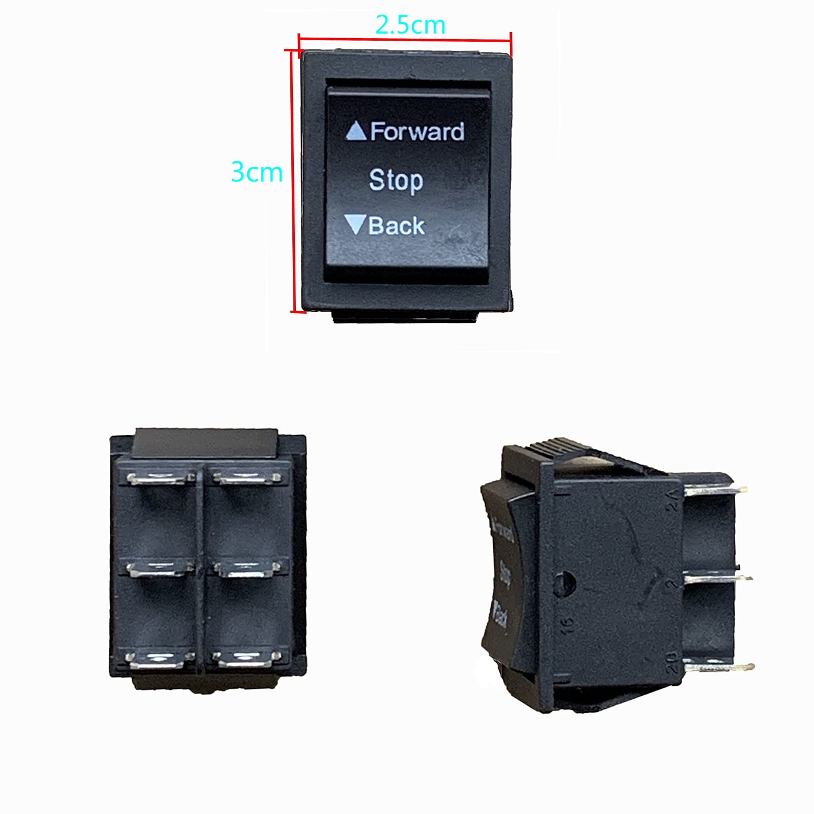 weelye Forward, Stop, Reverse Gear Switch for Children Electric Powered 4 Wheel Replacement Parts Kids Ride-On Car Toys Accessory