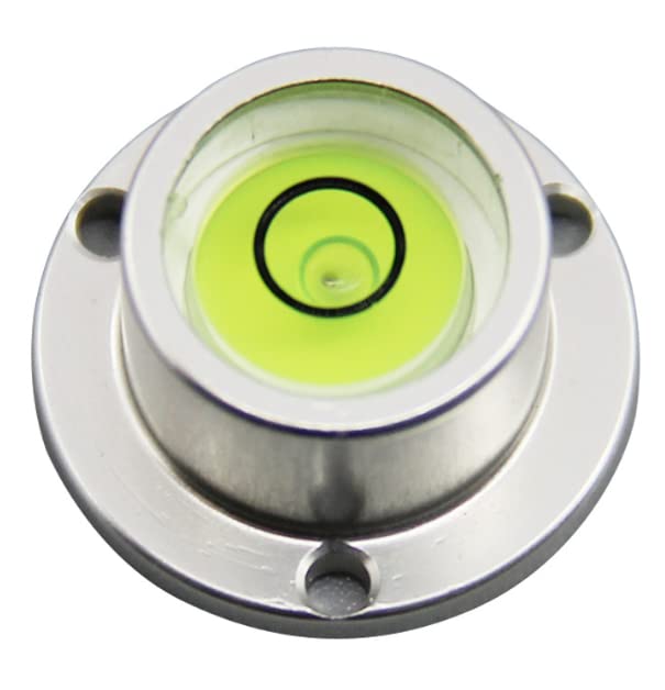Driak Aluminum Metal Case Bullseye Level Spirit Level, 22x14x10mm/0.87"x0.55"x0.39"