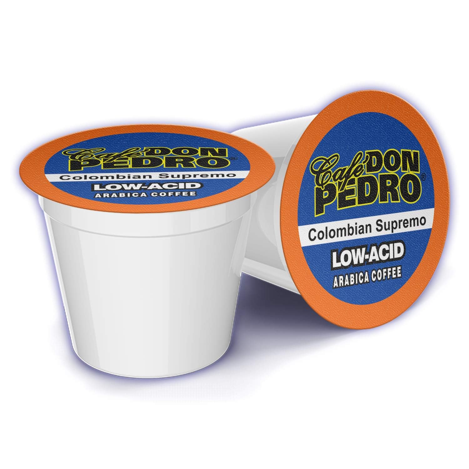 Cafe Don Pedro Variety Pack Arabica Low Acid Coffee Pods - Compatible with Keurig K-cup Coffee Maker, 6 different flavors, 100% Arabica, Battles Heartburn, Acidic Reflux, 72 count