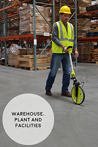Calculated Industries #6575 DigiRoller Plus III 12.5 Inch Estimators Electronic Distance Measuring Wheel with Large Backlit Digital Display; Measure in Feet, Inches, Meters, Yards; FREE Carrying Pack