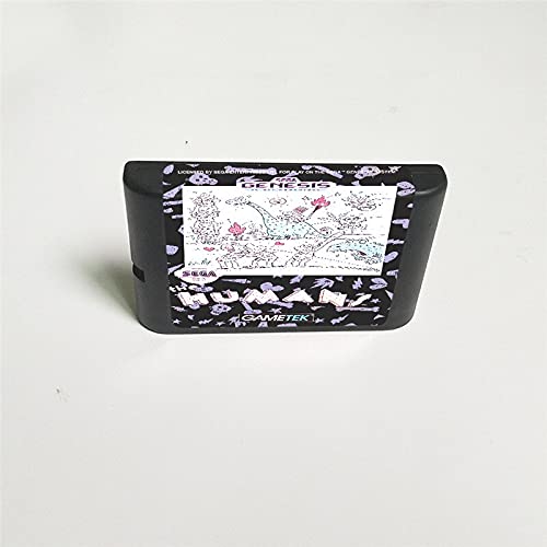 Lksya The Humans - USA Cover With Retail Box 16 Bit MD Game Card for Sega Megadrive Genesis Video Game Console (US EU Shell)