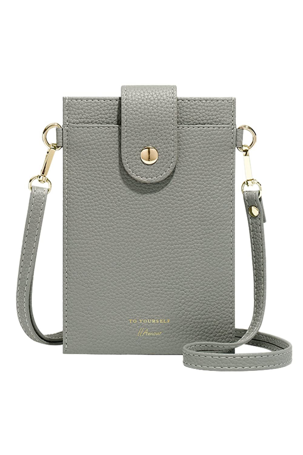 llAmour smartphone pouch Shoulder bag Crossbody Cellphone bag Color:Grey