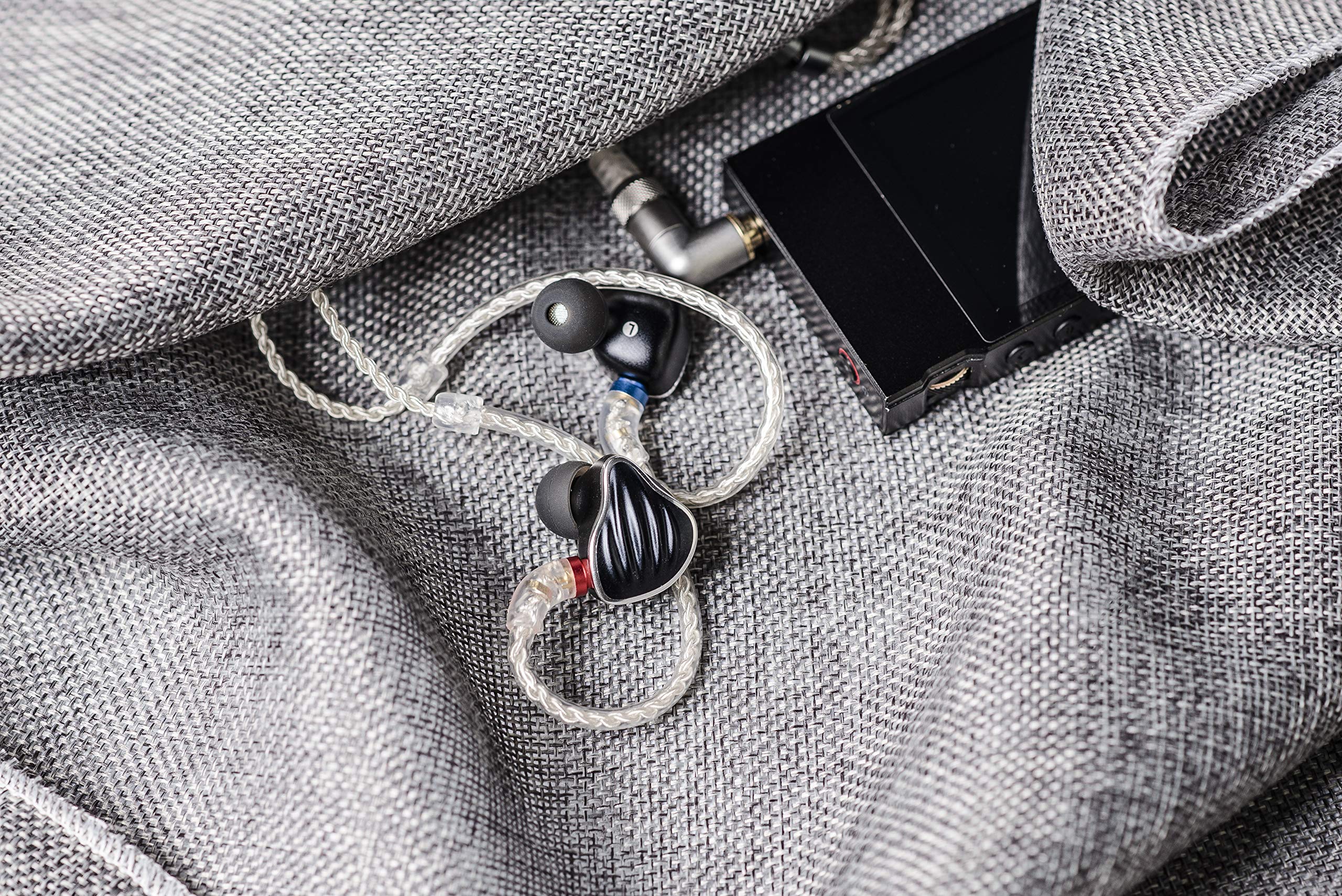 FiiO FH5 Best Over The Ear Headphones/Earphones Detachable Cable Design HiFi Quad Driver Hybrid (1 Dynamic + 3 Knowles BA) in-Ear Monitors for iOS and Android Computer PC Tablet