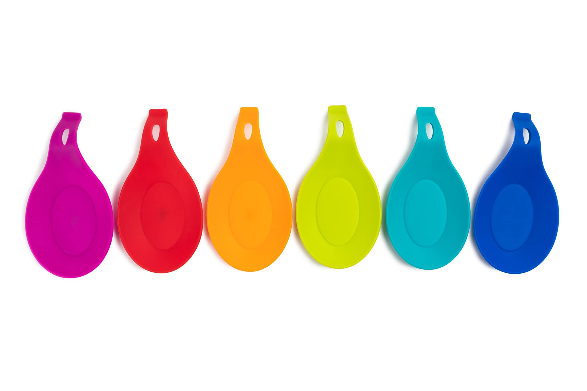 Core Home 10957-TV Spoon Rest, Silicone, Assorted Colors - Quantity 1