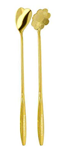 Cafe Du Monde Ground Original French Chicory Roast Chocolate-like Coffee SET 2 PACKS with 2 Stainless Steel Mixing Stirring Spoon | Coffee Stirrers