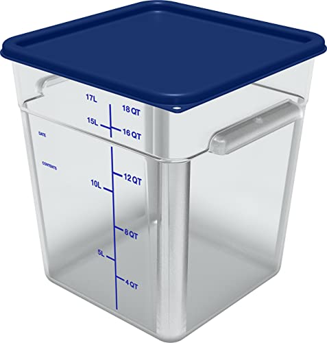 Carlisle FoodService Products CFS Squares Plastic Food Storage Lid 12-22 Quart Royal Blue
