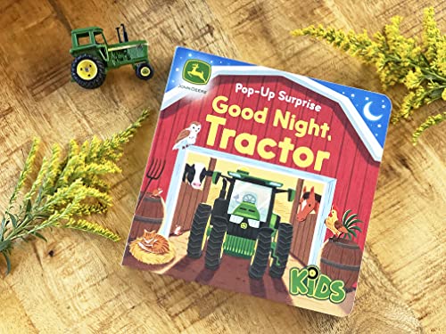 John Deere Kids Good Night Tractor on the Farm: Deluxe Lift-a-Flap & Pop-Up Surprise Board Book, Ages 2-6