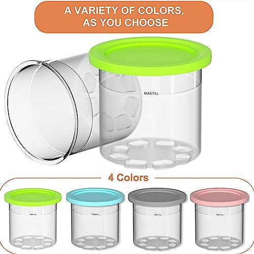Creami Deluxe Pints, for Ninja Ice Cream Maker Pints, Icecream Container Airtight,Reusable for NC301 NC300 NC299AM Series Ice Cream Maker