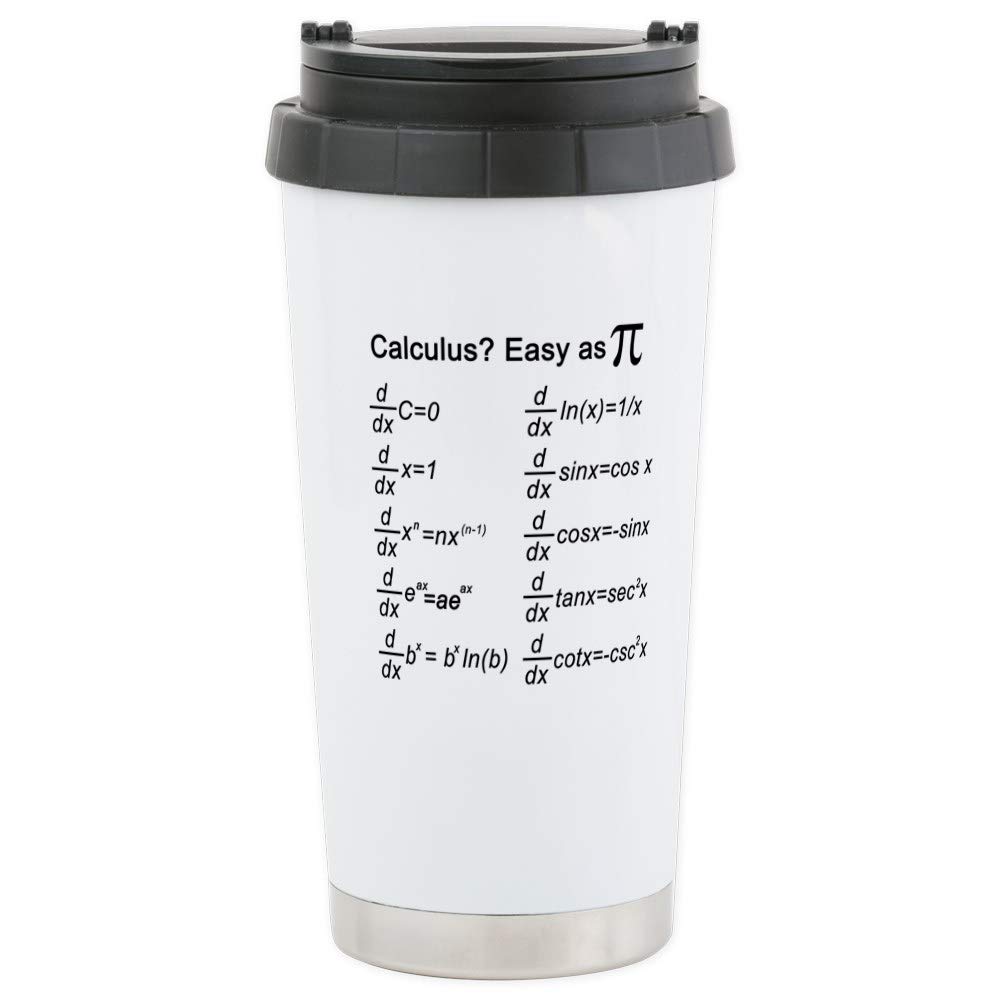 CafePress Math Stainless Steel Travel Mug Stainless Steel Travel Mug, Insulated 20 oz. Coffee Tumbler