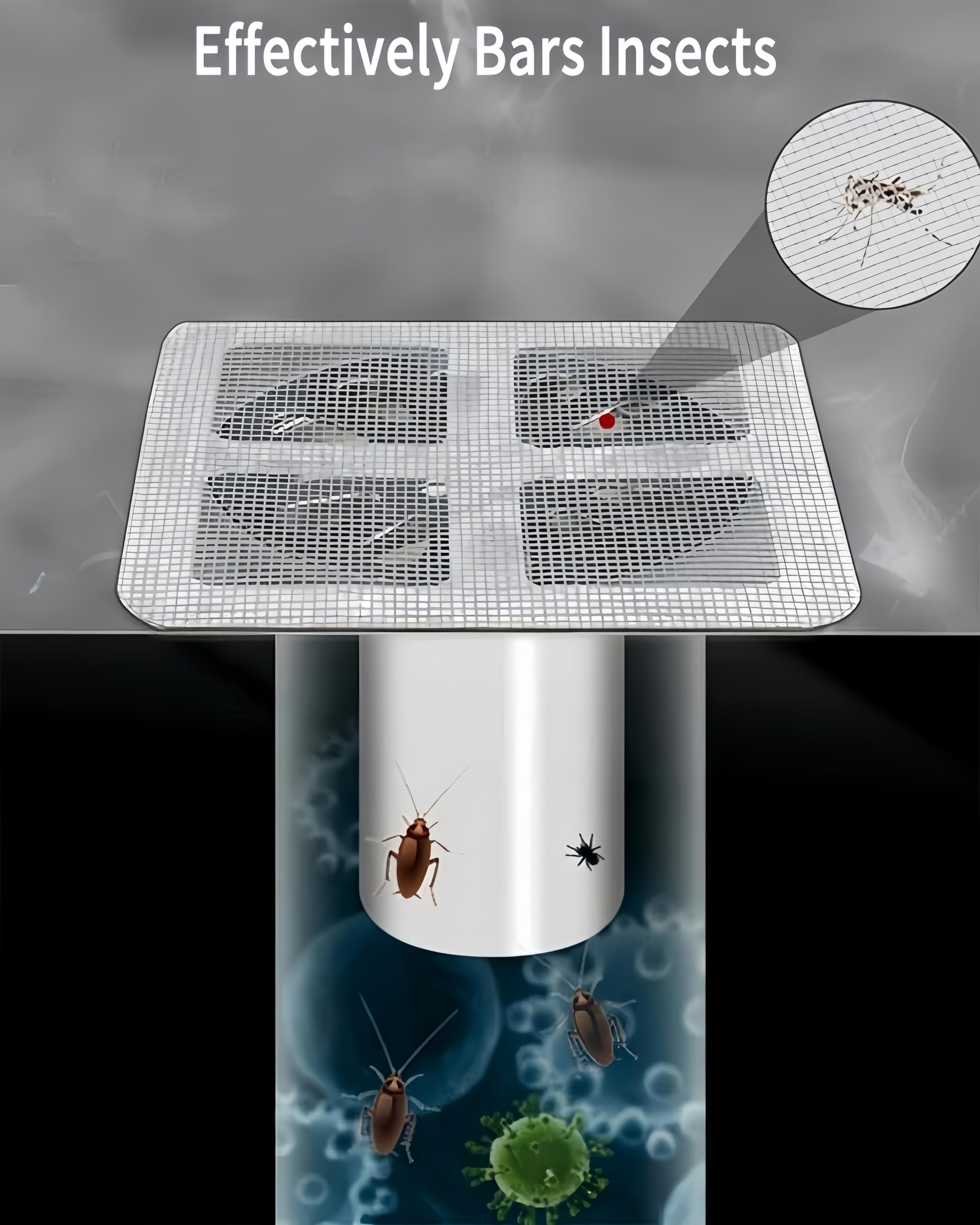 Disposable Shower Drain Hair Catcher, Shower Drain Mesh Stickers, Floor Drain Sticker, Sewer Hair Blocking Stickers Hair Strainer for Bathroom, Laundry, Bathtub, Kitchen, Sink. 30 PCS.
