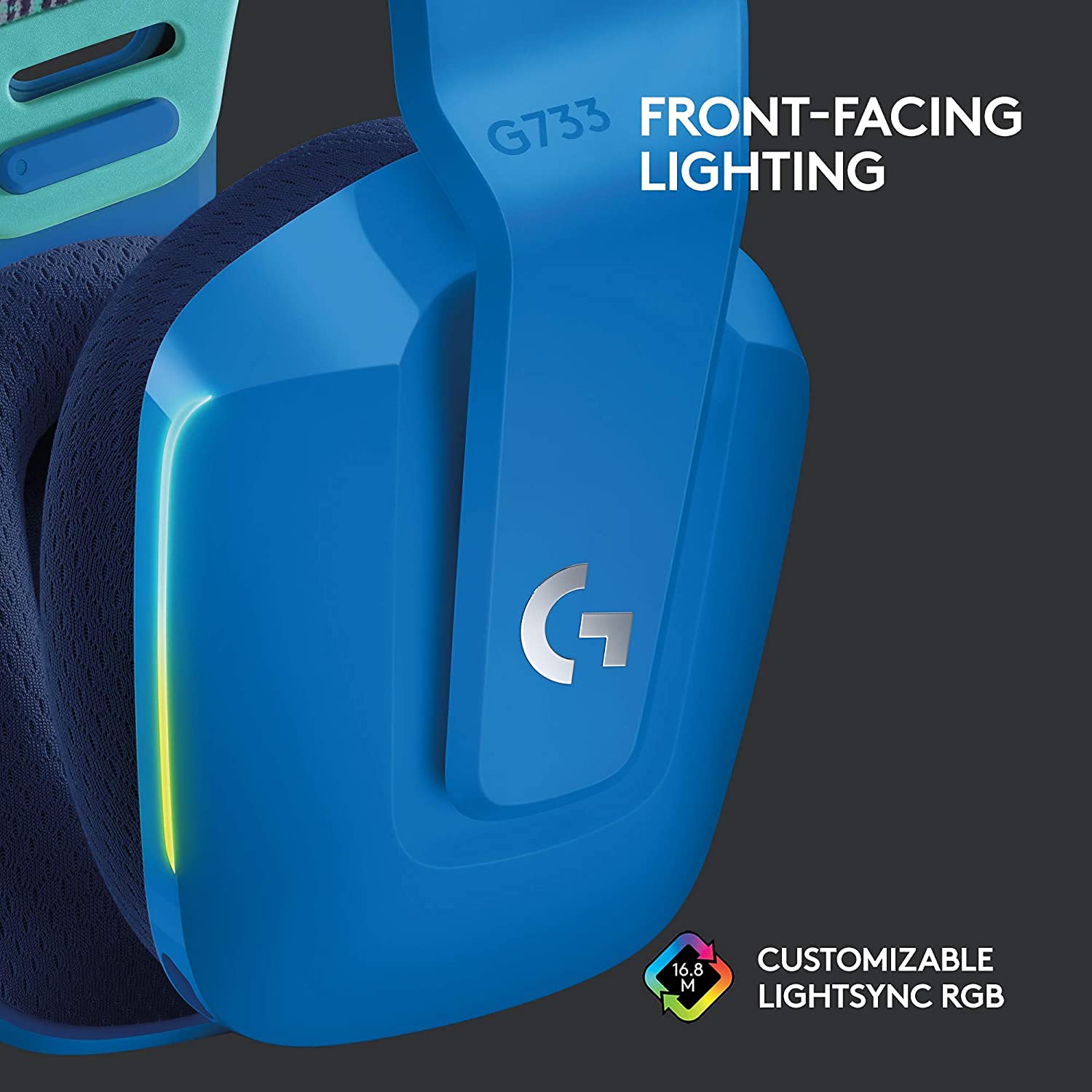 Logitech G733 Lightspeed Wireless Gaming Headset for PC, Mac, PS4/PS5(Not for Xbox) - Blue (Renewed)