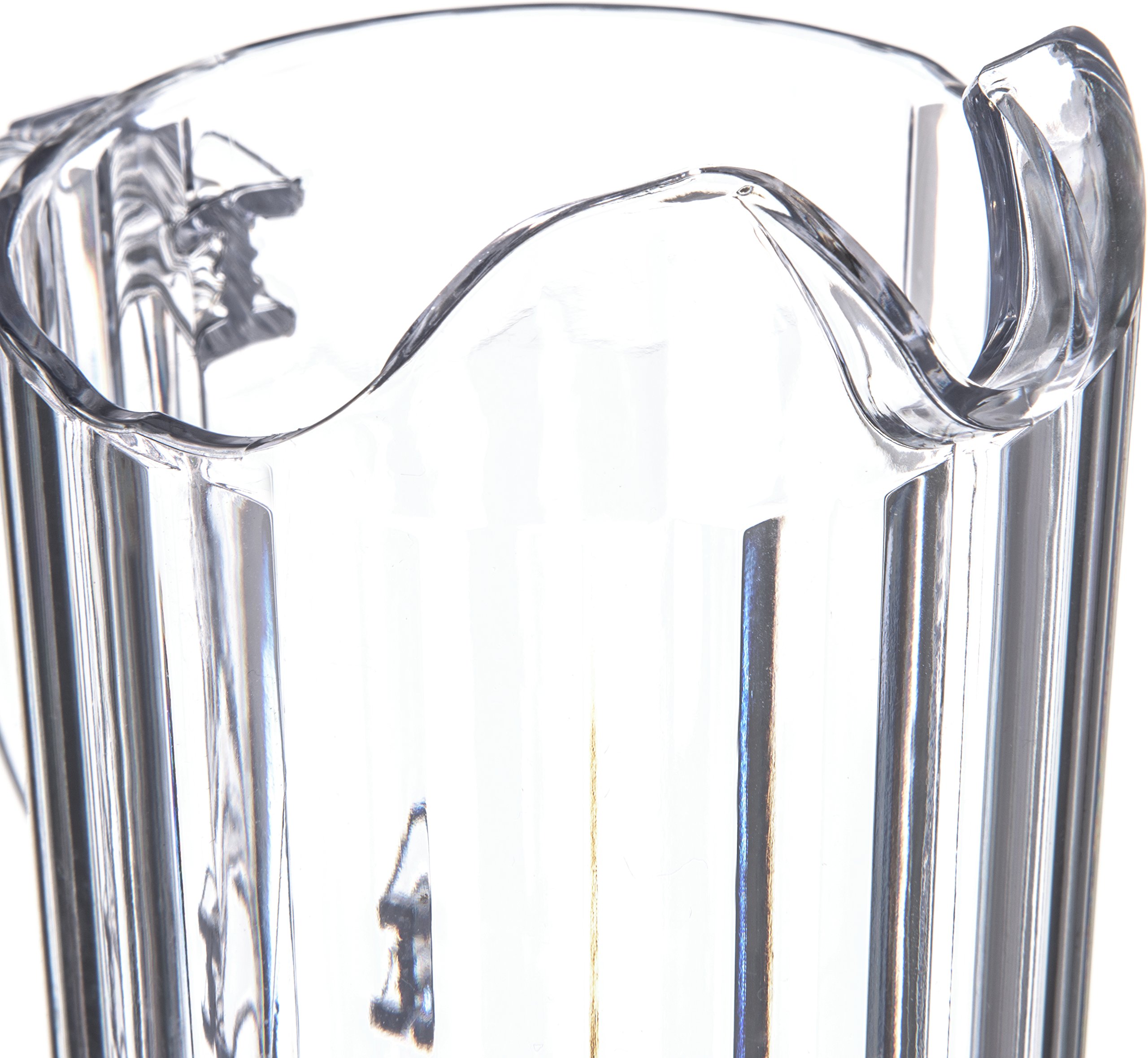 Carlisle FoodService Products Clear Pitcher Tall Pitcher, Plastic Pitcher for Restaurants, Catering, Kitchens, Plastic, 32 Ounces, Clear