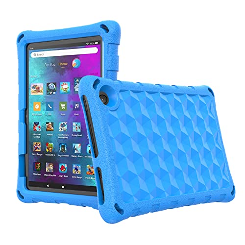 Fire 7 Tablet Case for Kids (only Compatible 12th Gen, 2022 Release), OQDDQO 2022 New Kindle Fire 7 Case, Extra Thick Protective Layer Double-Layer Shockproof in Four Corners (Blue)