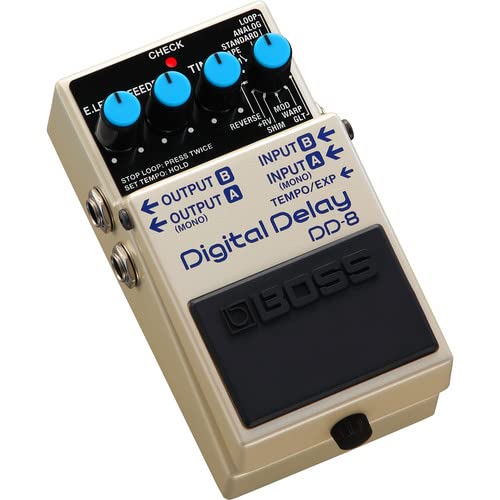 BOSS DD-8 Digital Delay Pedal with Gigasonic Exclusive Extended Warranty