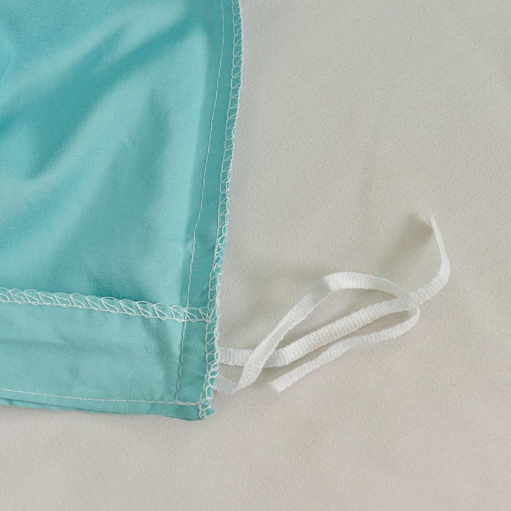 TazmKezm Light Blue Duvet Cover Set 100% Washed Cotton Duvet Cover Queen Size(90x90 Inch),3 Pieces Luxury Soft Bedding Set with Zipper Closure.Solid Color Pattern Duvet Cover