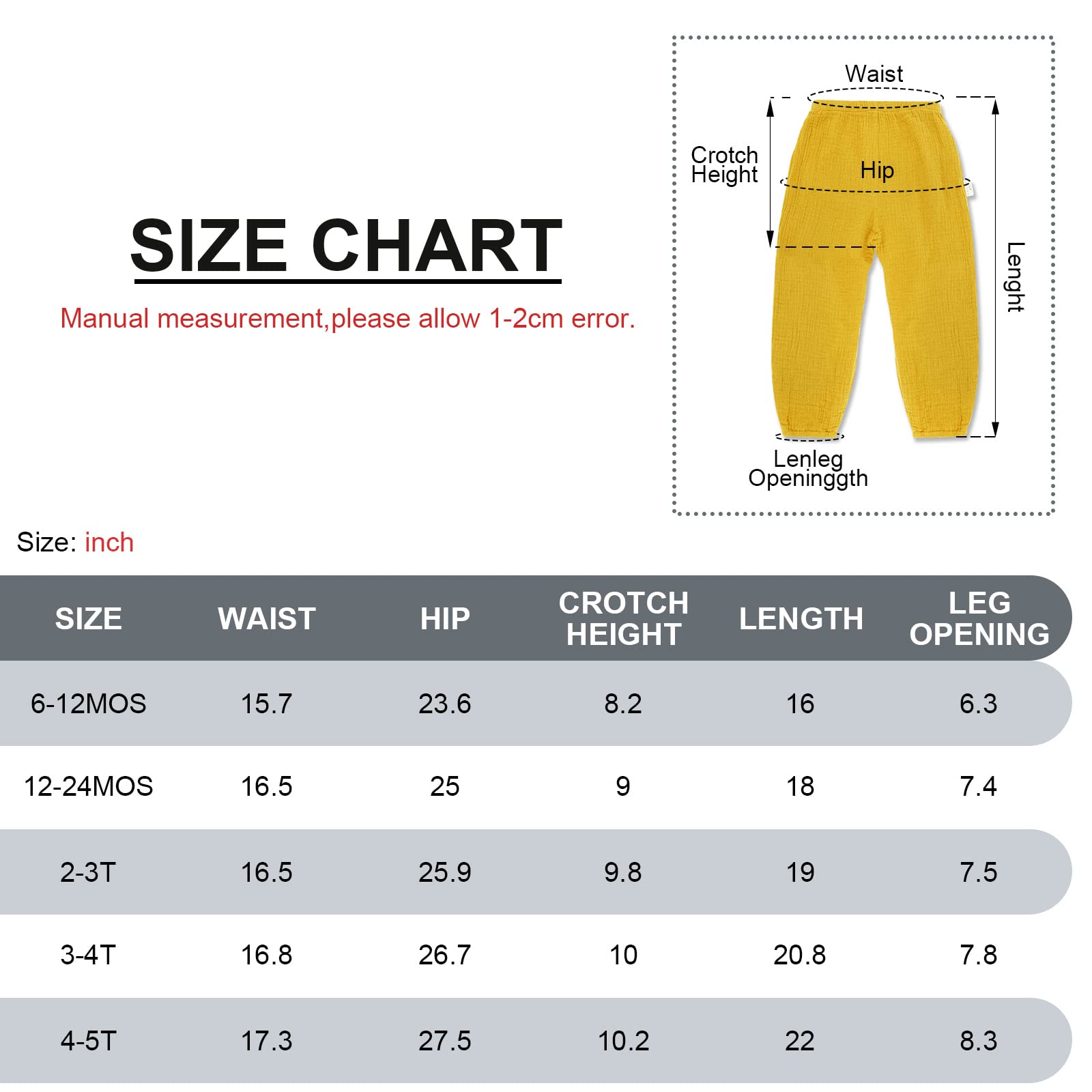 Bouclede Baby Girls Long Bloomers 2 Pack Soft Cotton Harem Pants Casual Linen Trousers (White and Pink, 2-3T)